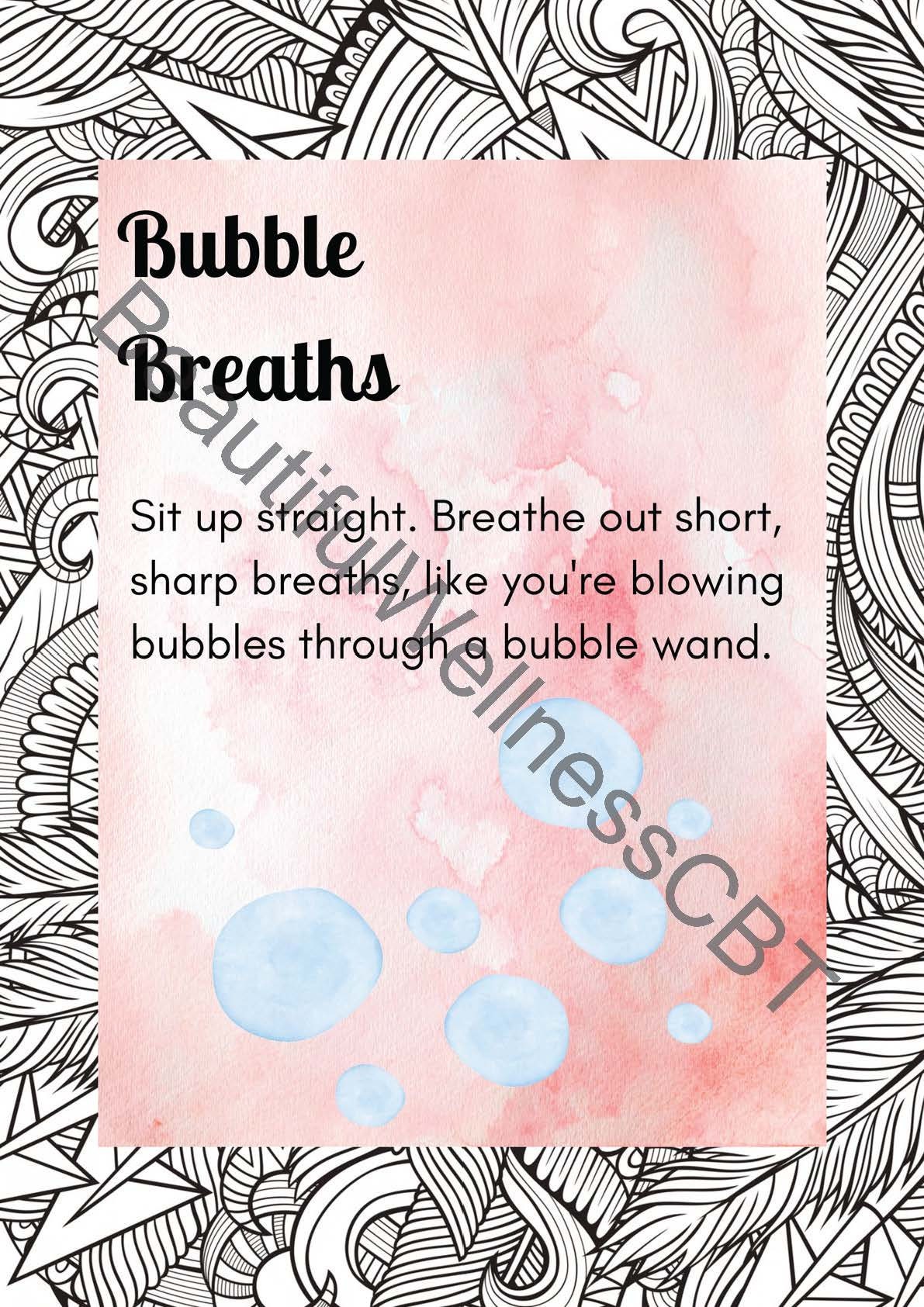 CBT Worksheets for Children Mindful Breathing Worksheets Embedded in ...