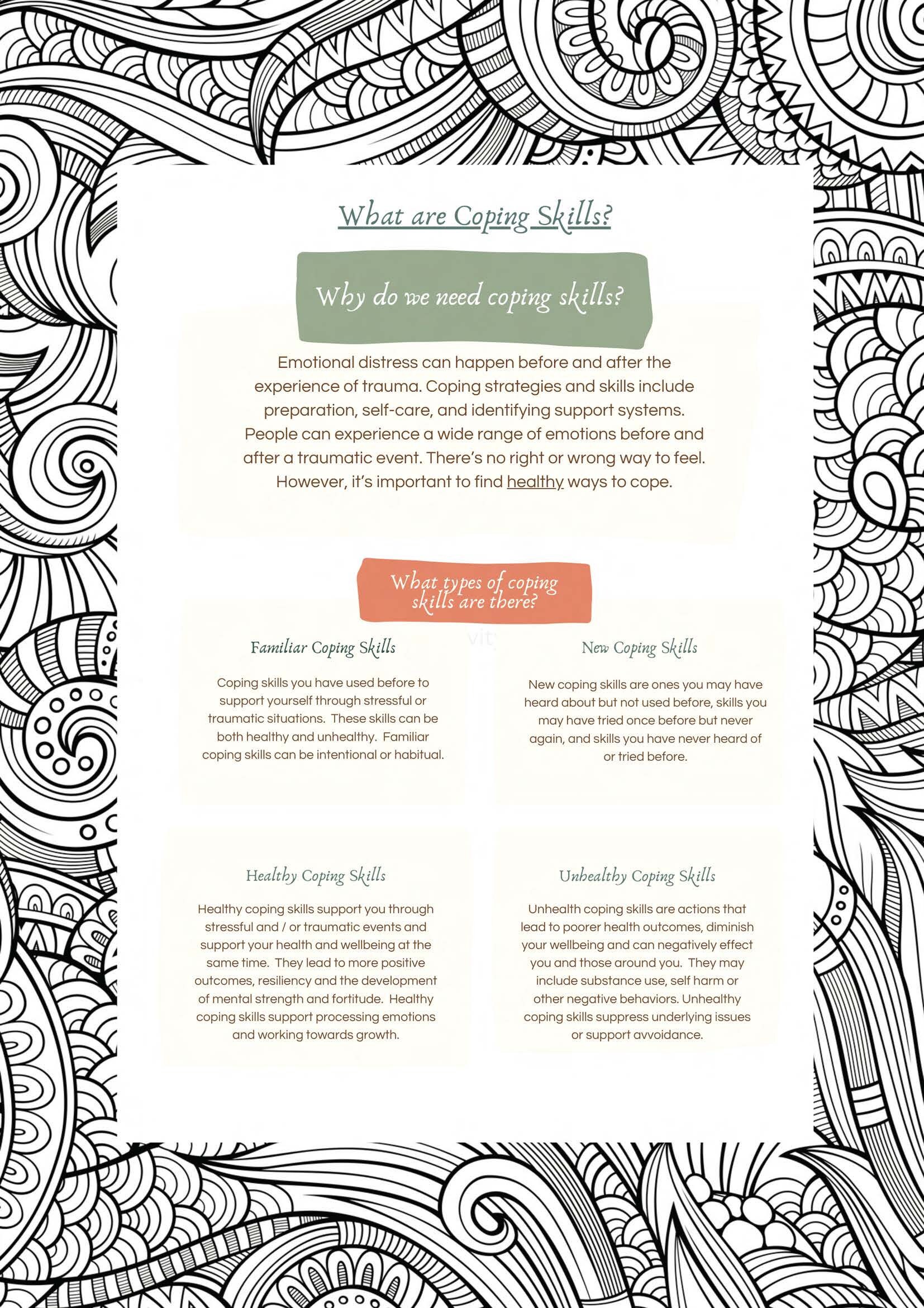 CBT Worksheets Cognitive Distortions and Coping Skills Worksheet Bundle ...