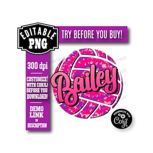 Editable Tie Dye Volleyball Sublimation Png Download Customize ...