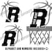 Basketball SVG Basketball Letter R Download File Basketball Net DXF EPS ...