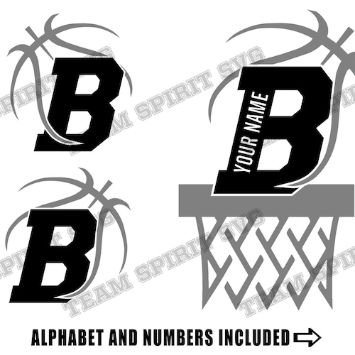 Basketball SVG Basketball Letter B Download File Basketball - Etsy