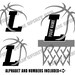Basketball SVG Basketball Letter L Download File Basketball Net DXF EPS ...