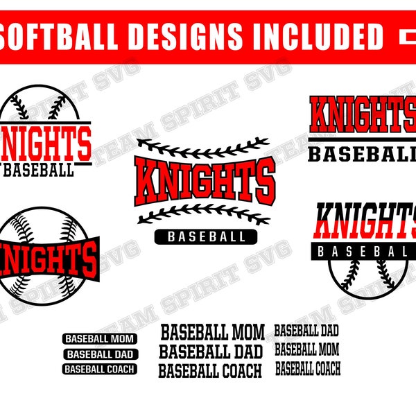 Knights Baseball Svg Etsy