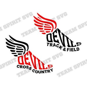 Devils Cross Country SVG Track and Field Download Files - DXF, EPS ...