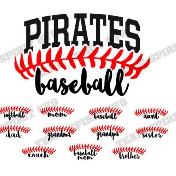 Pirates Baseball Svg - Etsy