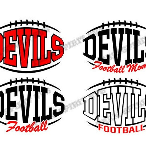 Devils Football SVG Devils Football Mom Download Files DXF - Etsy
