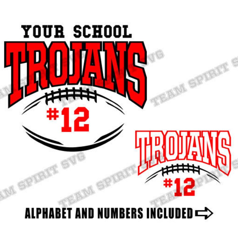 Trojans Football Svg - Etsy