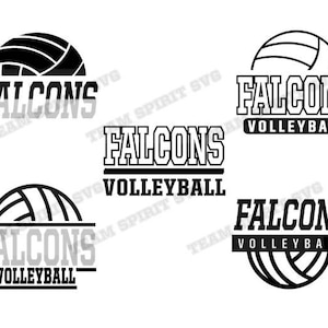 Falcons Volleyball Bundle Download Files - SVG, DXF, EPS, Silhouette ...