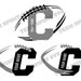 Football SVG Custom Your Football Team Download Files Letter C With ...