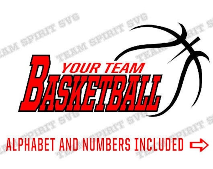 Basketball SVG Team Basketball Outline Download File Sports Quote DXF ...