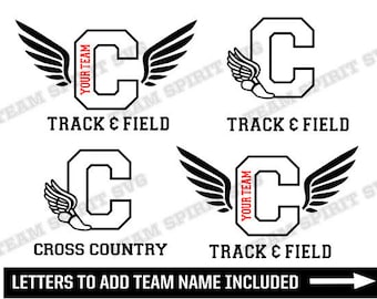 Track And Field Wing Logos