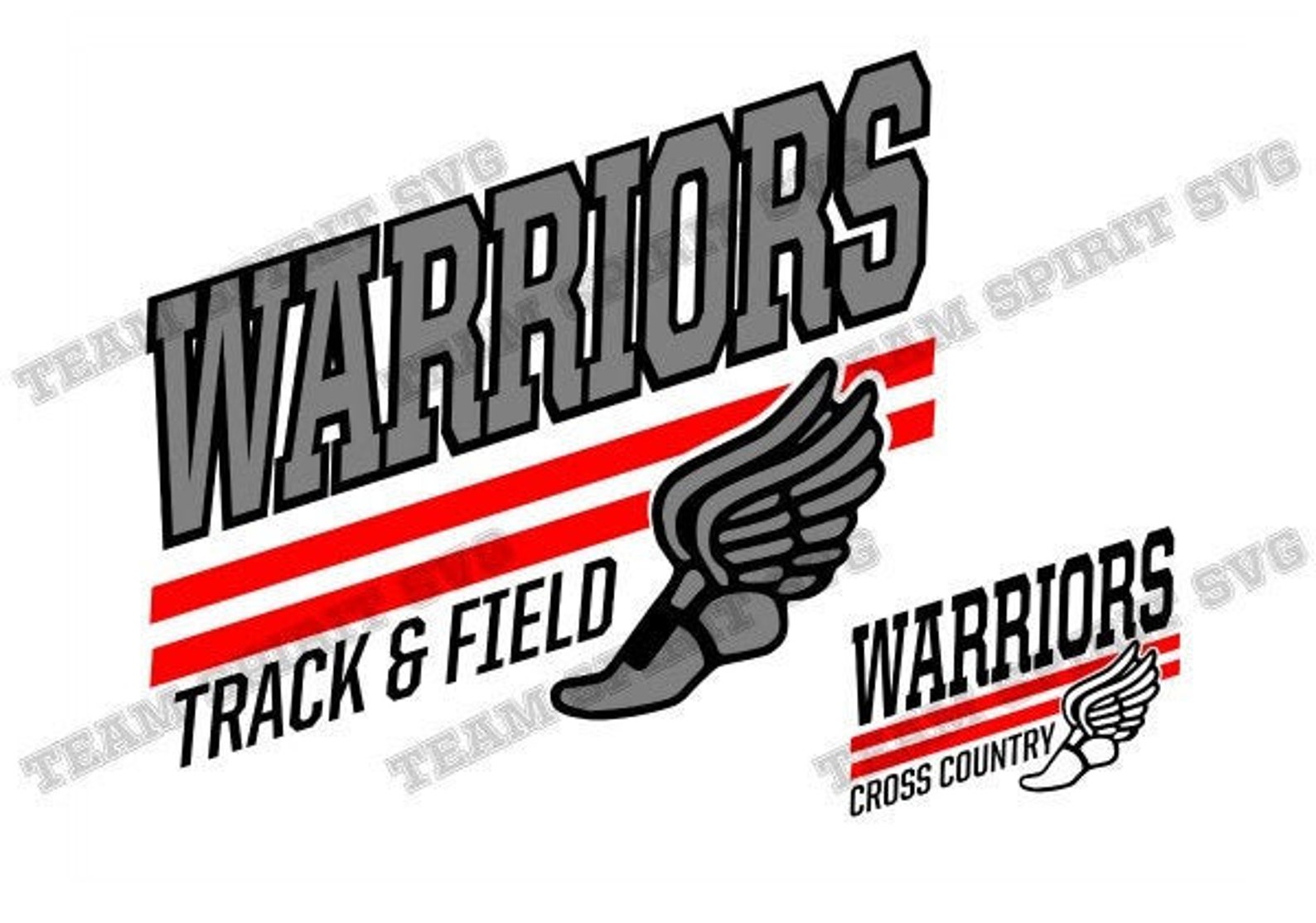 Warriors Track SVG Cross Country SVG Track and Field Download File Dxf ...