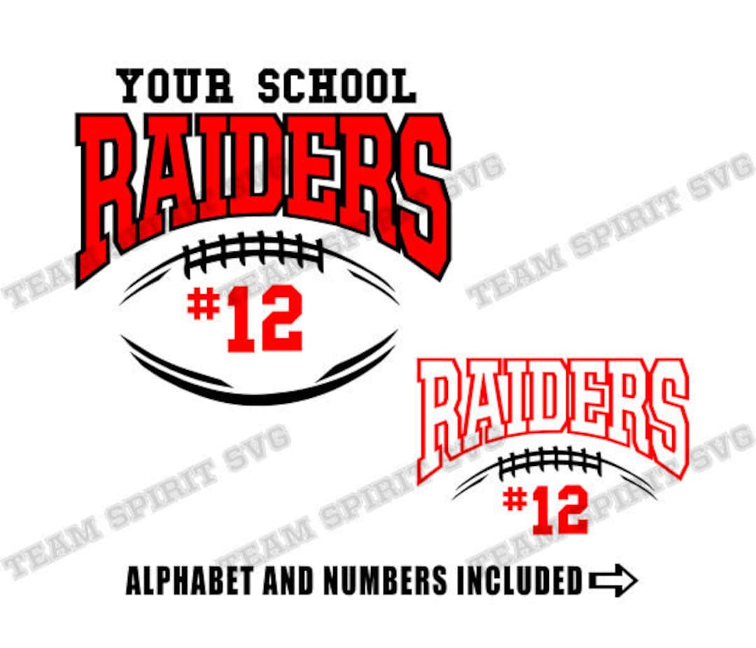 Football SVG Raiders Football Outline Download Files DXF EPS Silhouette ...