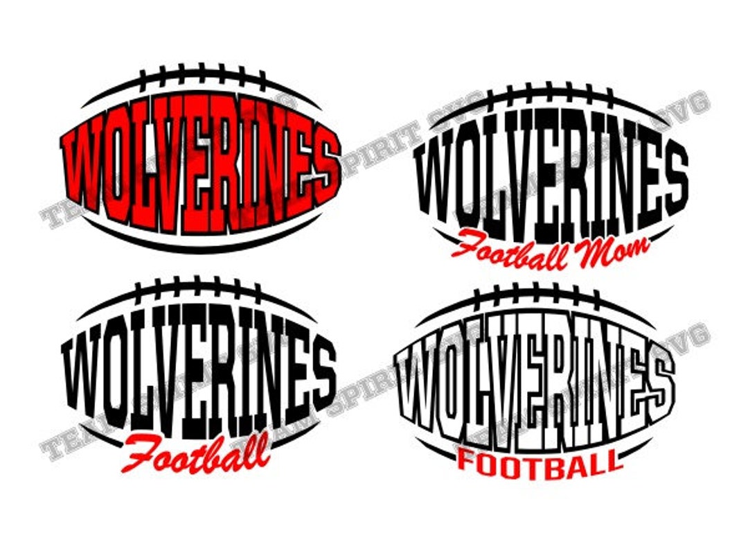Wolverines Football Laces SVG Football Mom Download Files DXF, EPS ...