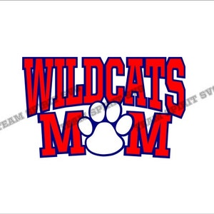 Wildcats Mom With Paw Download Files - SVG, DXF, EPS, Silhouette Studio ...