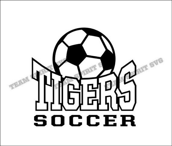 Tigers Soccer Download Files SVG DXF EPS Silhouette | Etsy