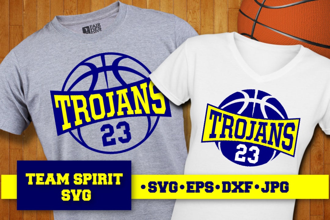 Trojans Basketball Svg File Basketball Svg Cut Design - Etsy