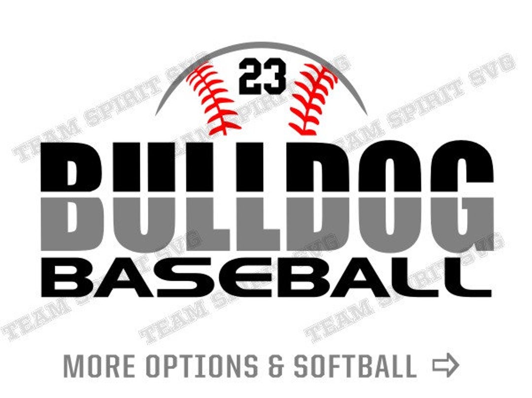 Bulldog Baseball Svg Bulldog Softball Svg Download File Dxf Eps Png Jpg ...