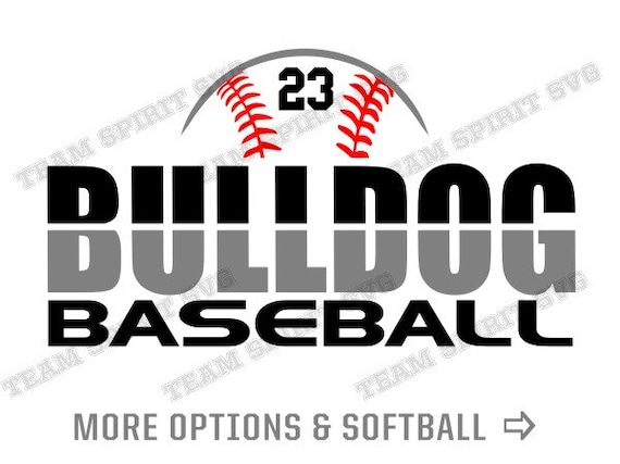 Bulldog Baseball Svg Bulldog Softball Svg Download File Dxf - Etsy