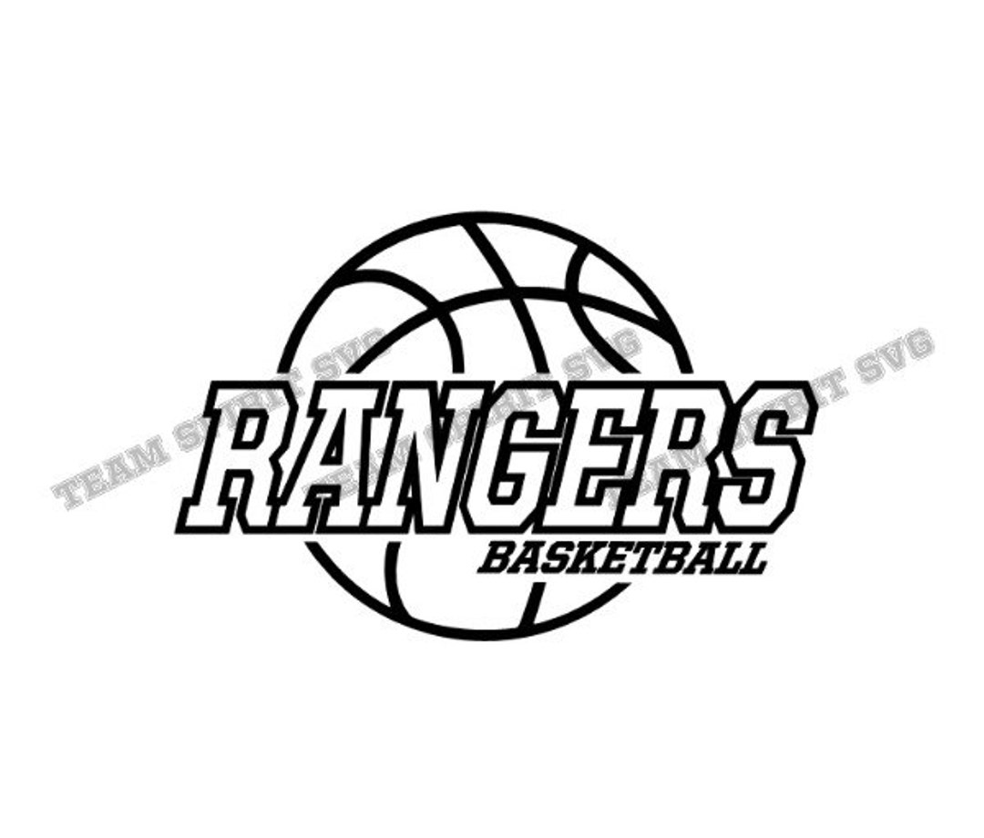 Rangers Basketball Center Download Files - SVG, DXF, EPS, Silhouette ...