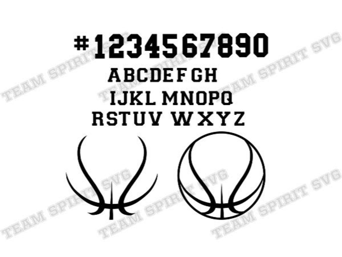 Basketball SVG Diy Basketball Team Shirt Numbers Download File Sports ...