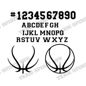 Basketball SVG Diy Basketball Team Shirt Numbers Download File Sports ...