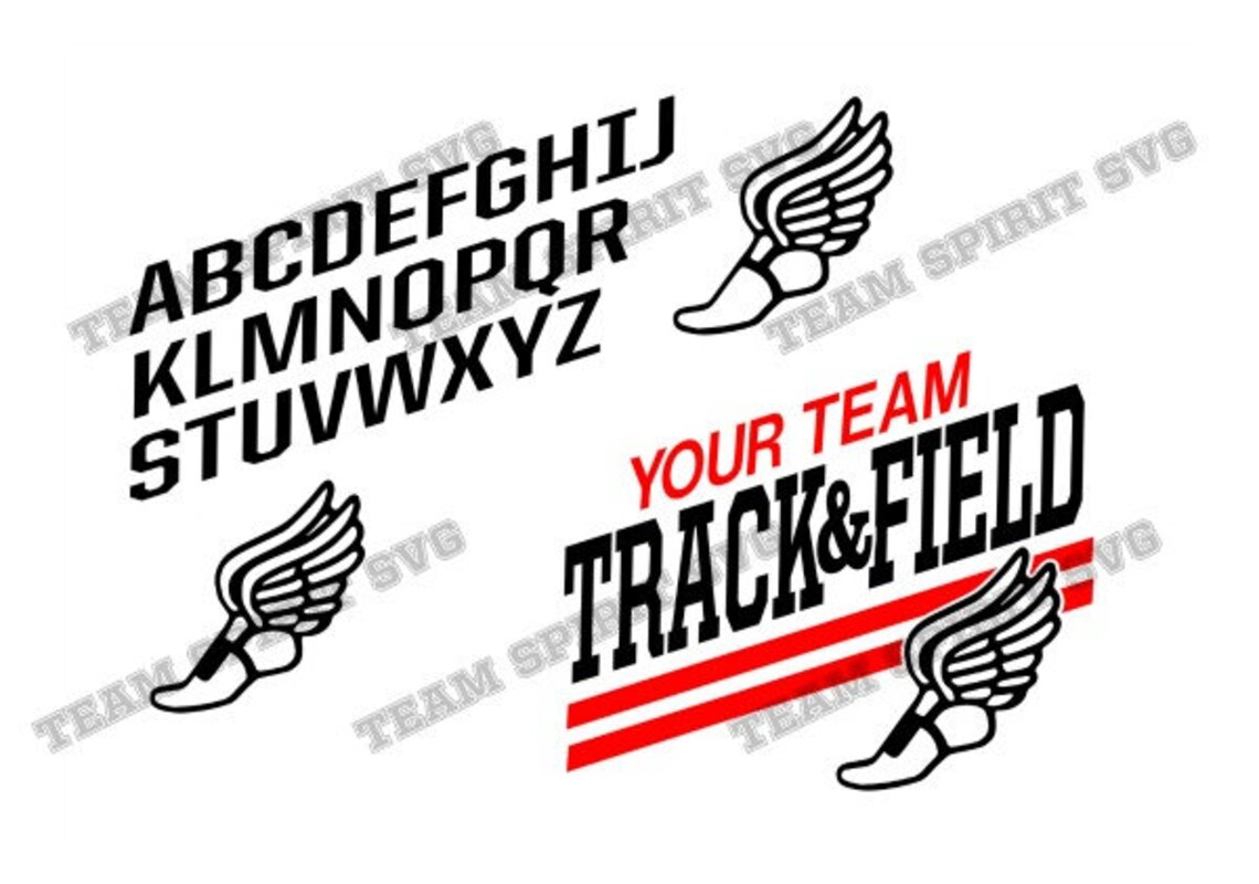 Track and Field Svg Track Team Shirt Design Download File Shoe DXF EPS ...