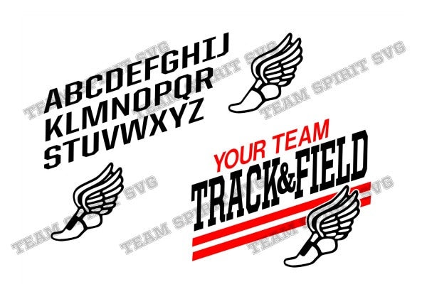 Track and Field Svg Track Team Shirt Design Download File Shoe DXF EPS ...