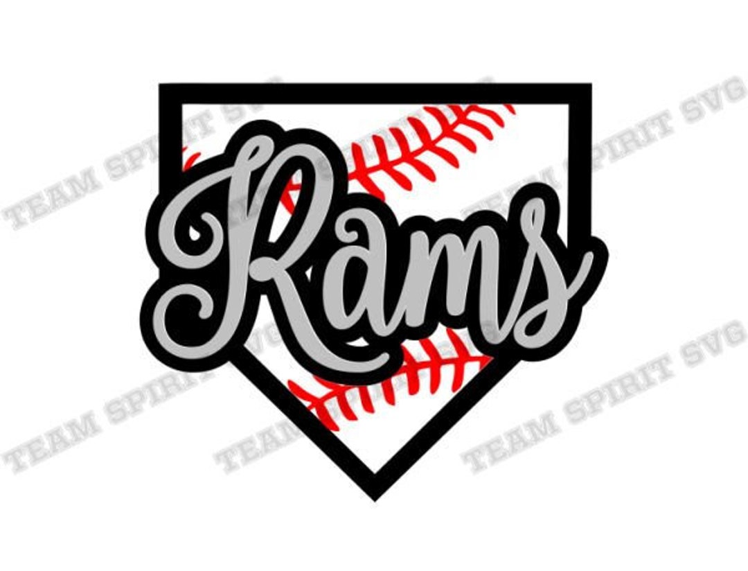 Rams Baseball SVG Baseball Base Download Files Baseball Laces DXF EPS ...