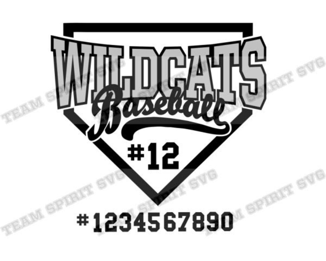 Wildcats Baseball SVG Bundle Baseball Pack DXF EPS - Etsy