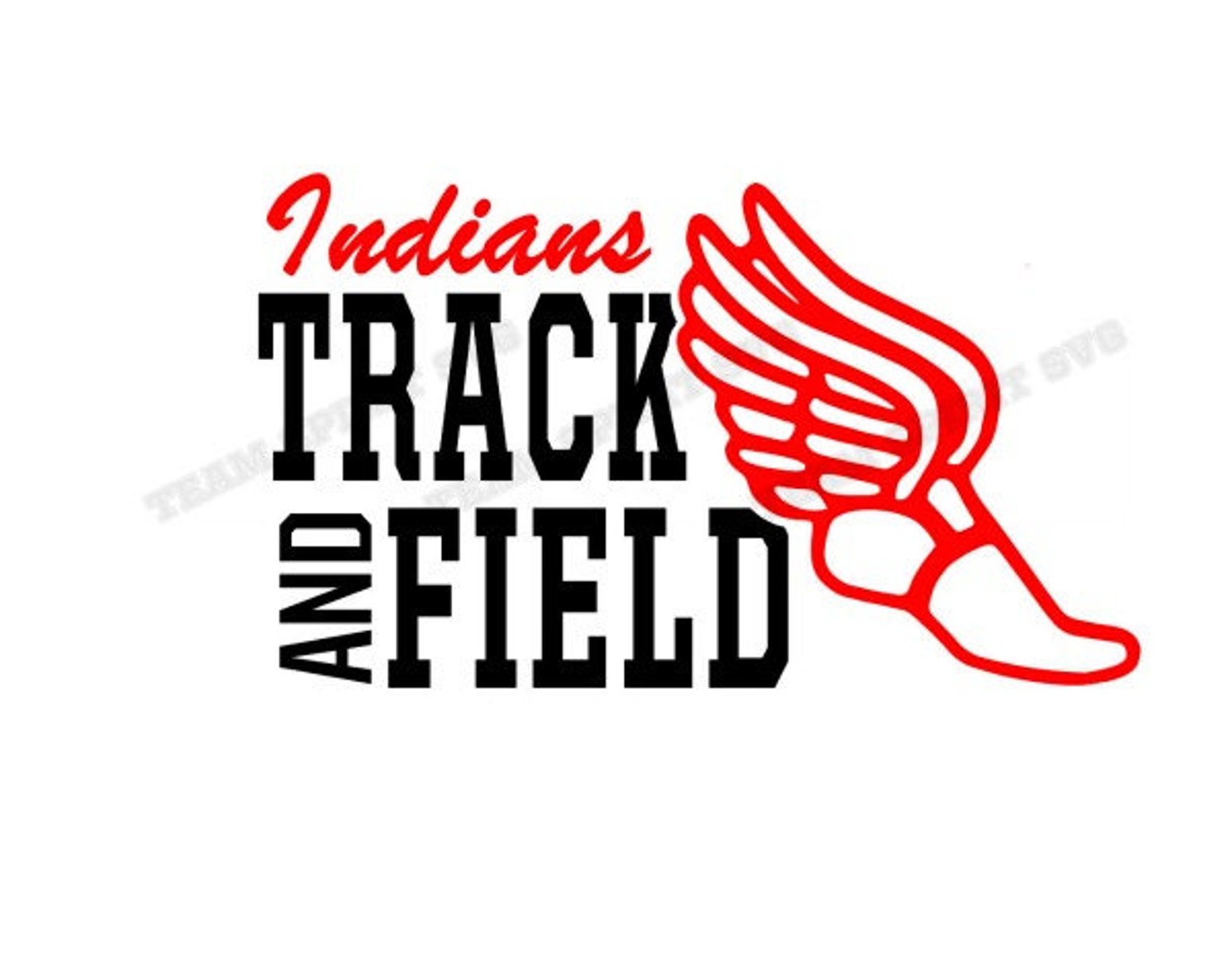 Track and Field SVG, Indians Track Shoe Download File - DXF EPS ...