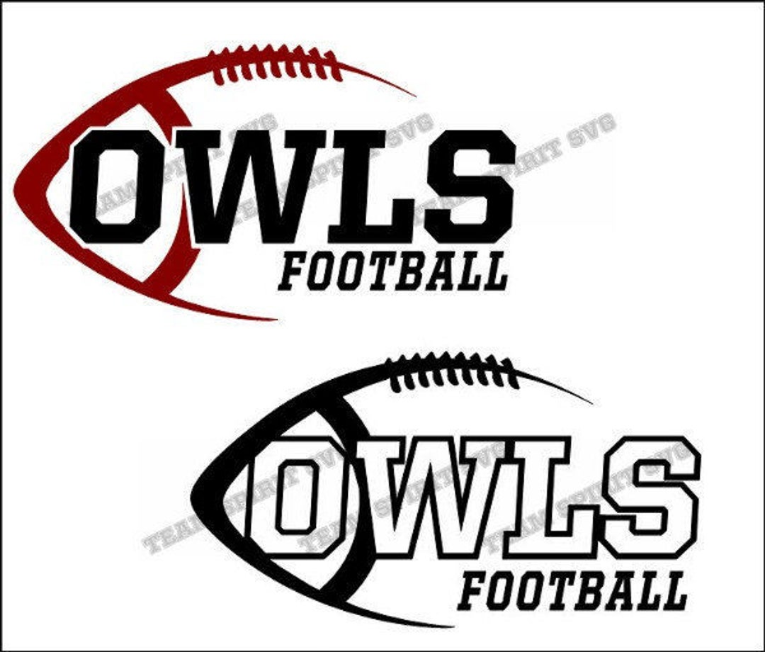 Owls Side Football Download Files - SVG, DXF, EPS, Silhouette Studio ...