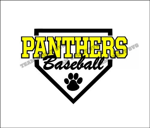 Panthers Baseball Softball Base Download Files SVG DXF - Etsy