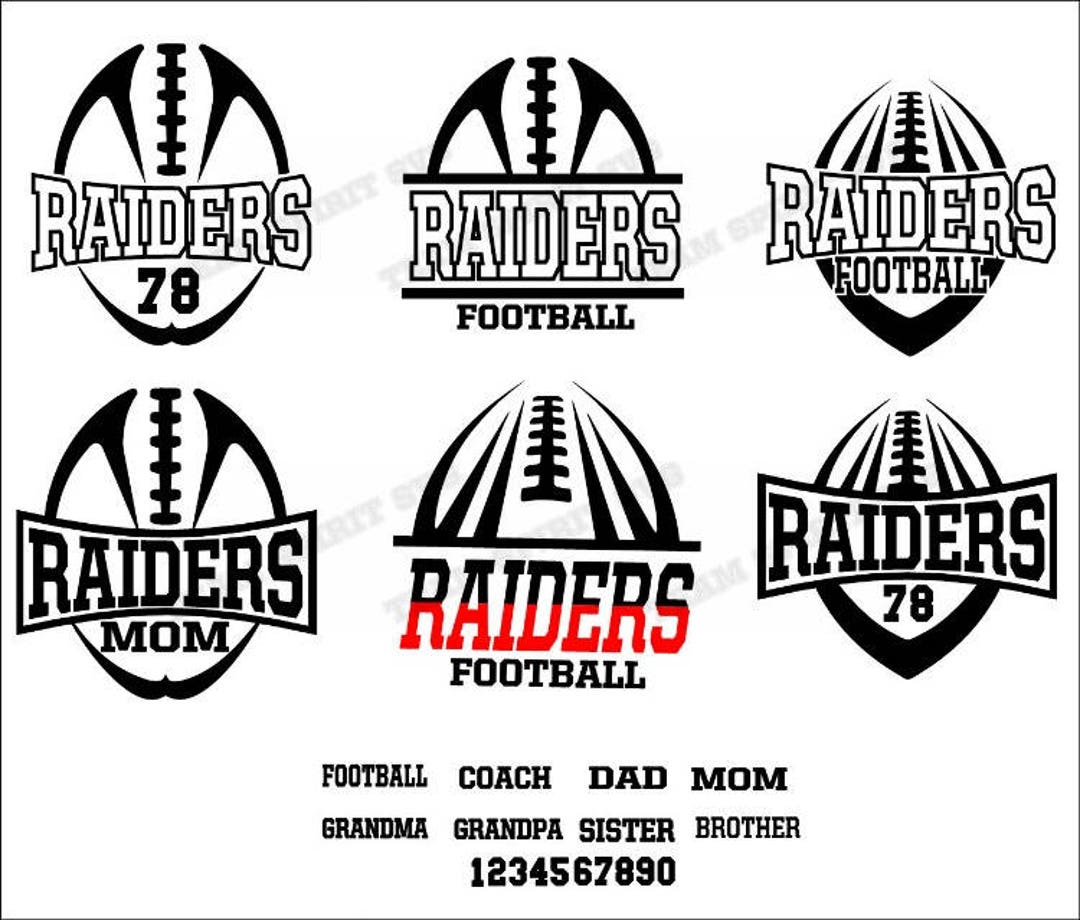 Raiders Football Pack 2 Download Files - SVG, DXF, EPS, Silhouette ...