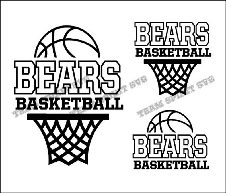 Bears Basketball Net Download Files SVG DXF EPS | Etsy