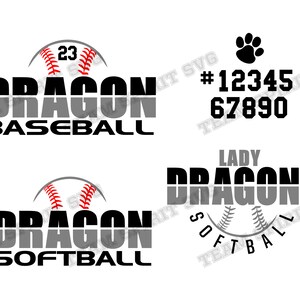 Dragons Baseball SVG Softball Download File Baseball Dxf, Eps, Png ...
