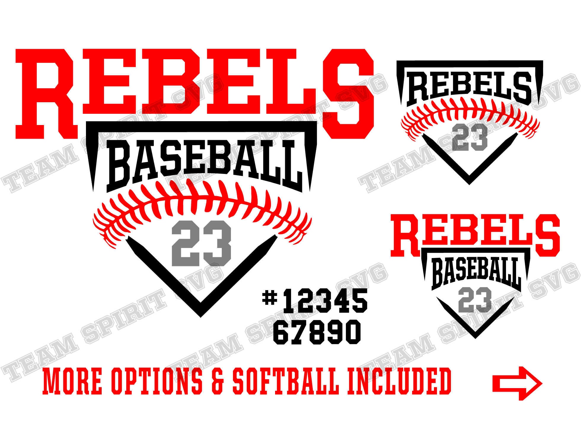 Rebels Baseball Svg Baseball Diamond Download File Softball SVG DXF EPS ...