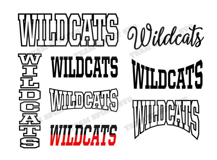 Wildcats Mascot SVG DXF EPS Png Silhouette Studio Download File, Vinyl ...