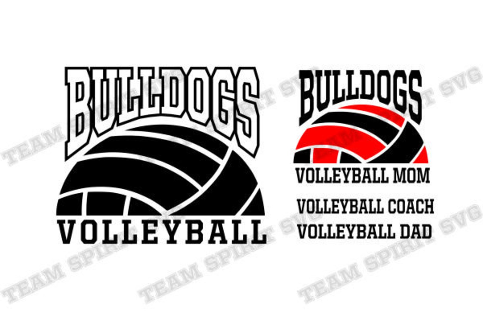 Bulldogs Volleyball SVG Volleyball Mom Download Files DXF | Etsy