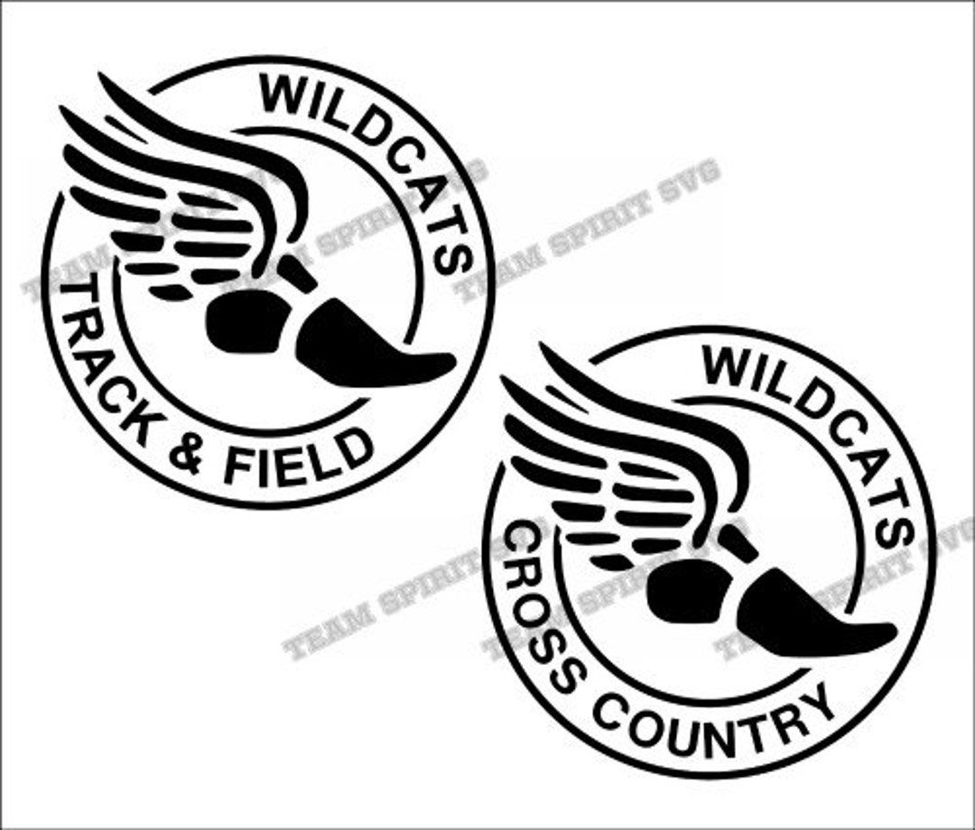 Wildcats Cross Country Track & Field - SVG, DXF, EPS, Silhouette Studio ...