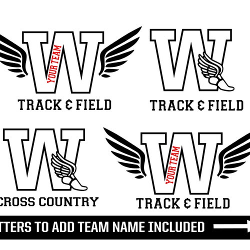 Track and Field SVG Cross Country Svg Letter M Download Files - Etsy