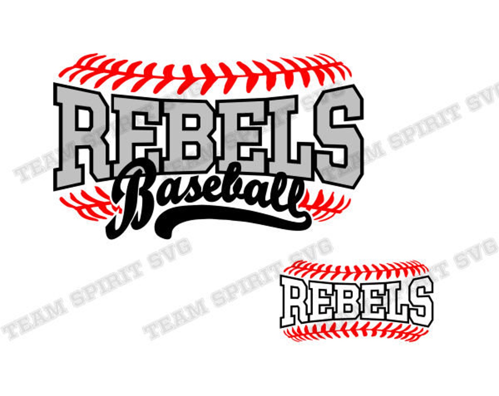 Baseball SVG Rebels Svg Baseball Pack Download Files Dxf Eps | Etsy