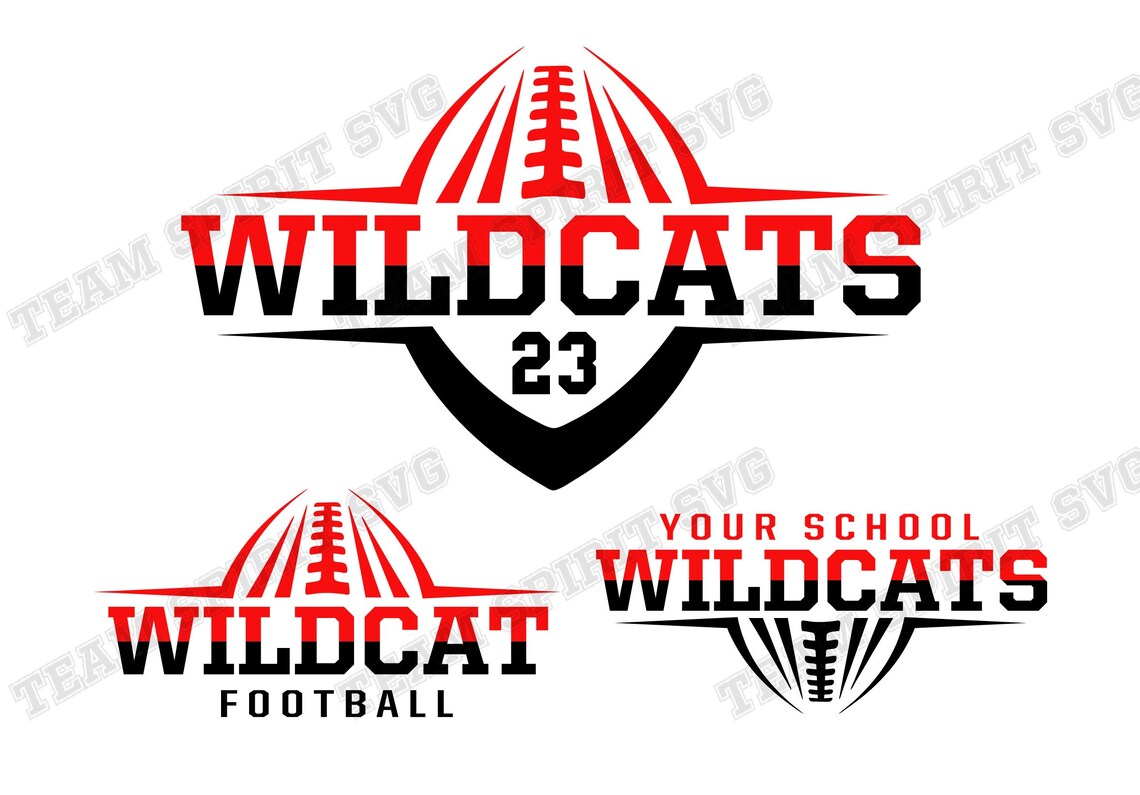 Wildcats Football SVG Football Team Download Files Png DXF - Etsy