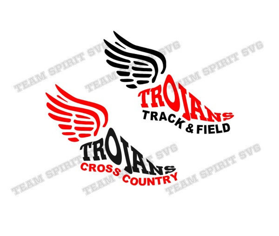 Trojans Cross Country SVG Track and Field Download Files DXF, EPS ...