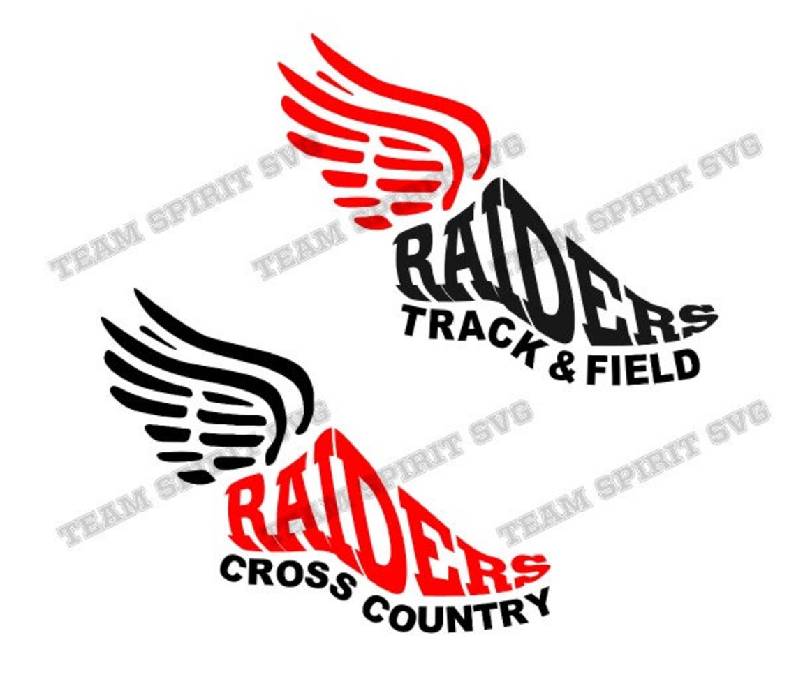 Raiders Cross Country SVG Track and Field Download File DXF, EPS ...