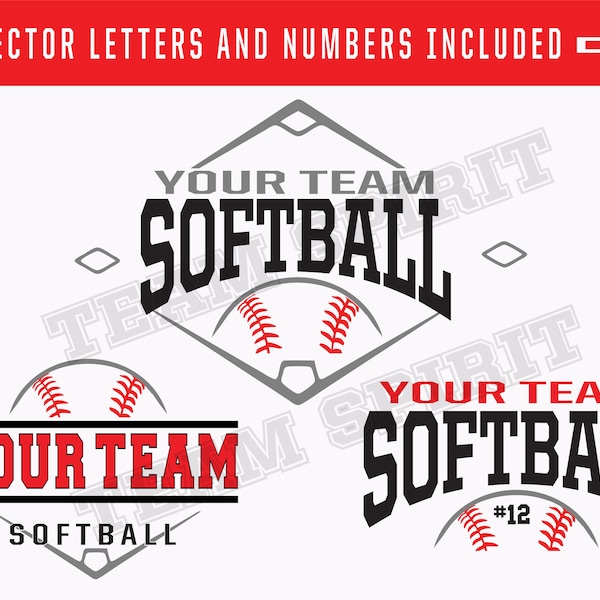 Softball Vinyl - Etsy