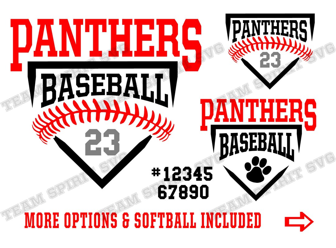 Panthers Baseball Svg Baseball Diamond Download File Softball SVG DXF ...