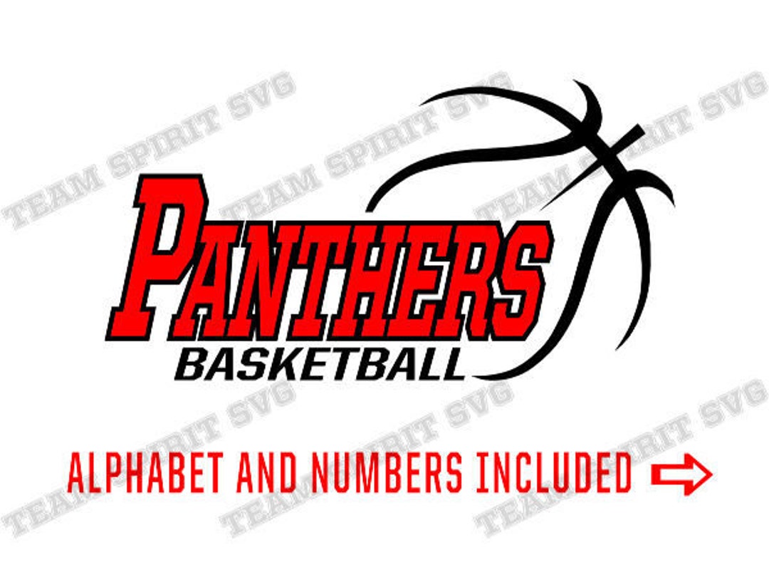 Panthers Basketball SVG Basketball Outline Download File DXF, EPS ...