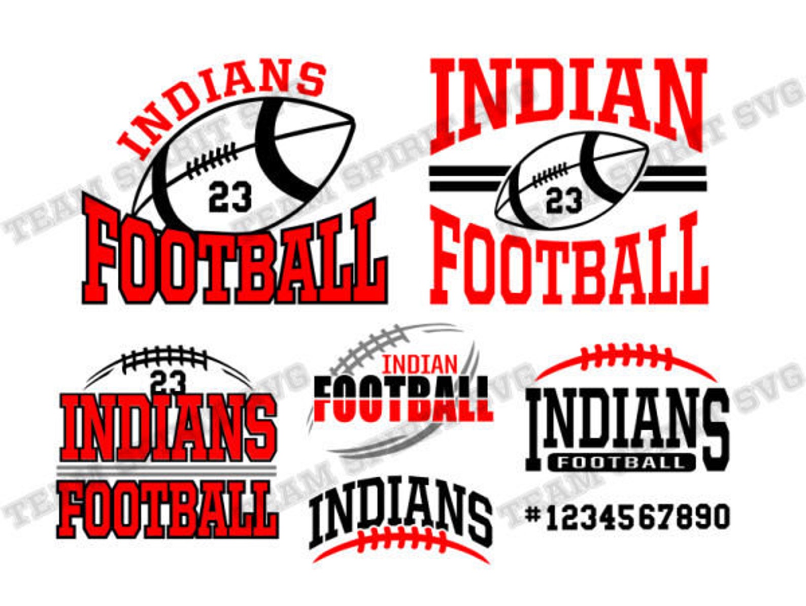 Indian Football SVG Football Bundle Download File DXF, EPS, Silhouette ...