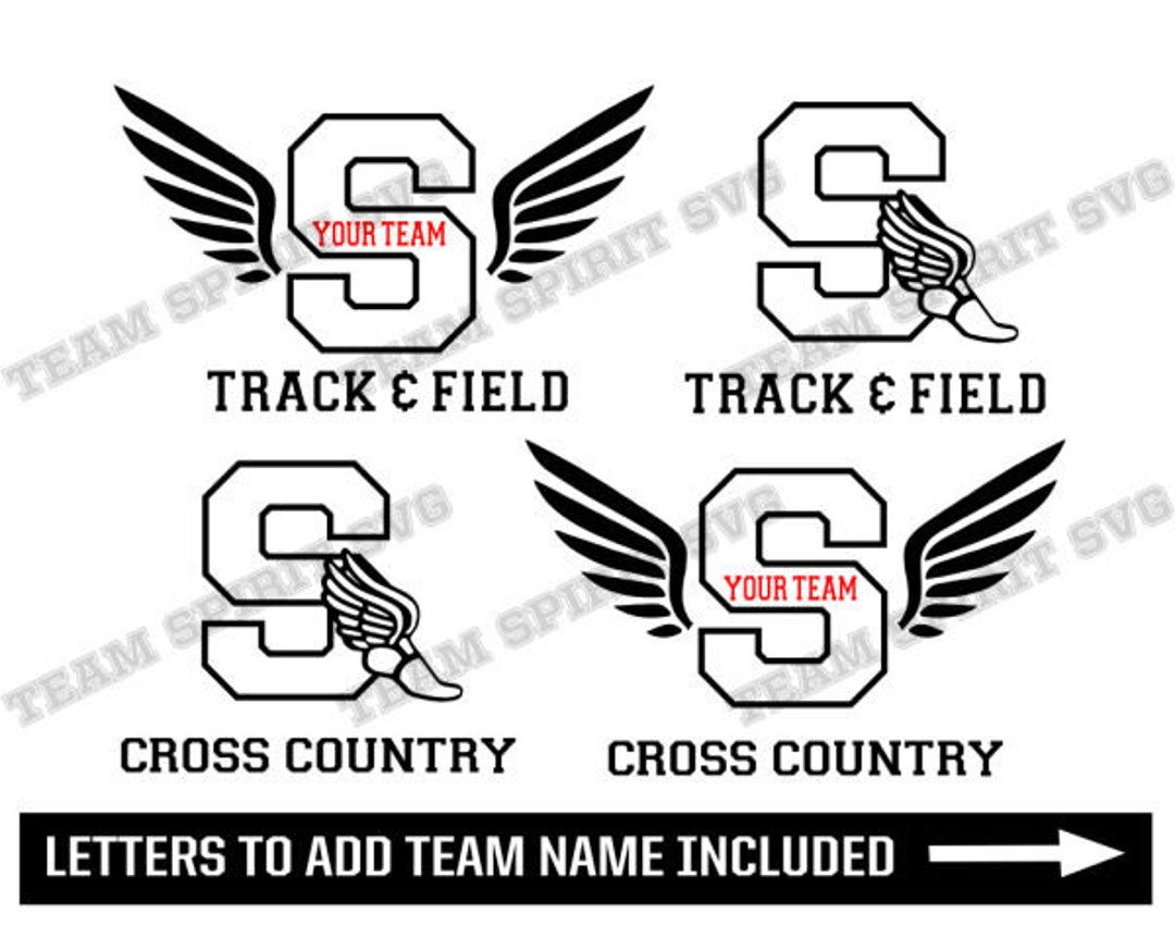 Track and Field SVG Cross Country Svg Letter S Download Files Track ...